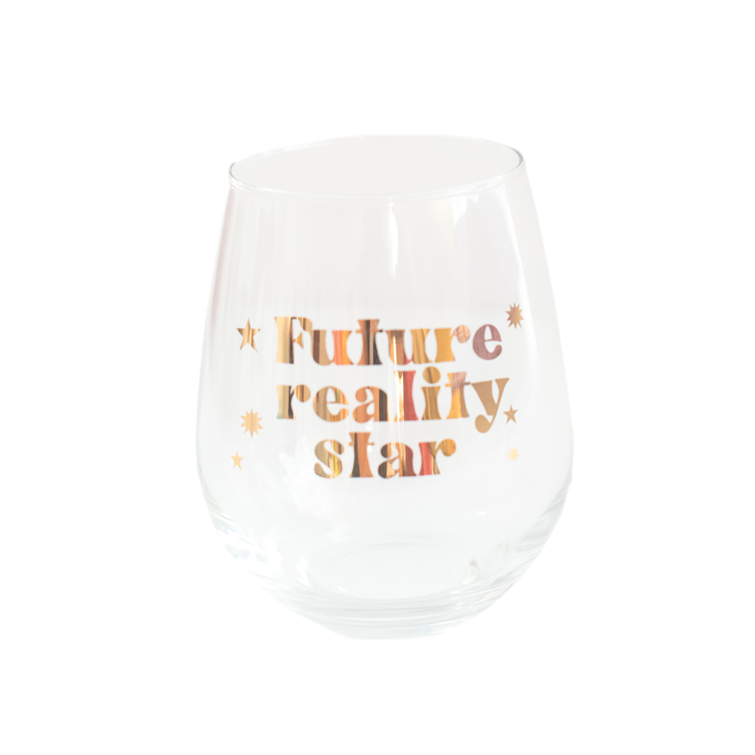 "Future reality star" Witty Wine Glass – Jollity & Co