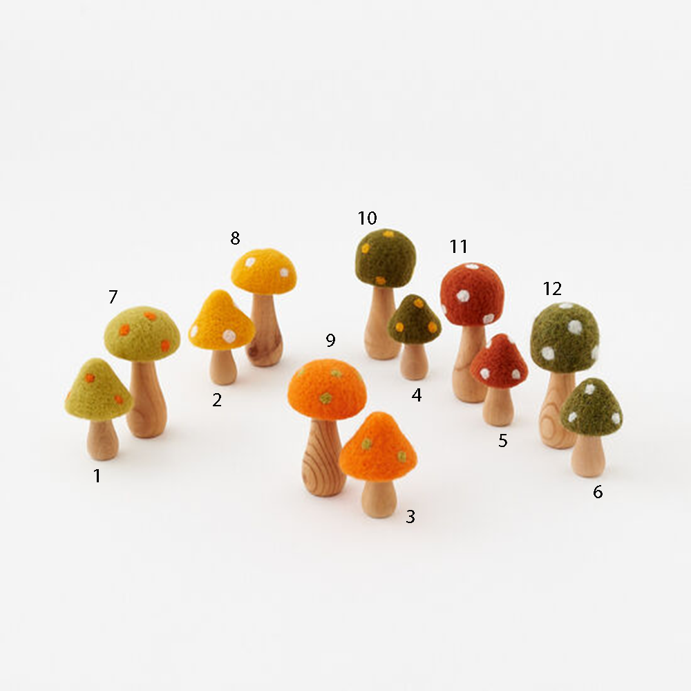 Natural Wood Stem Mushroom - 12 Style Options – Jollity & Co