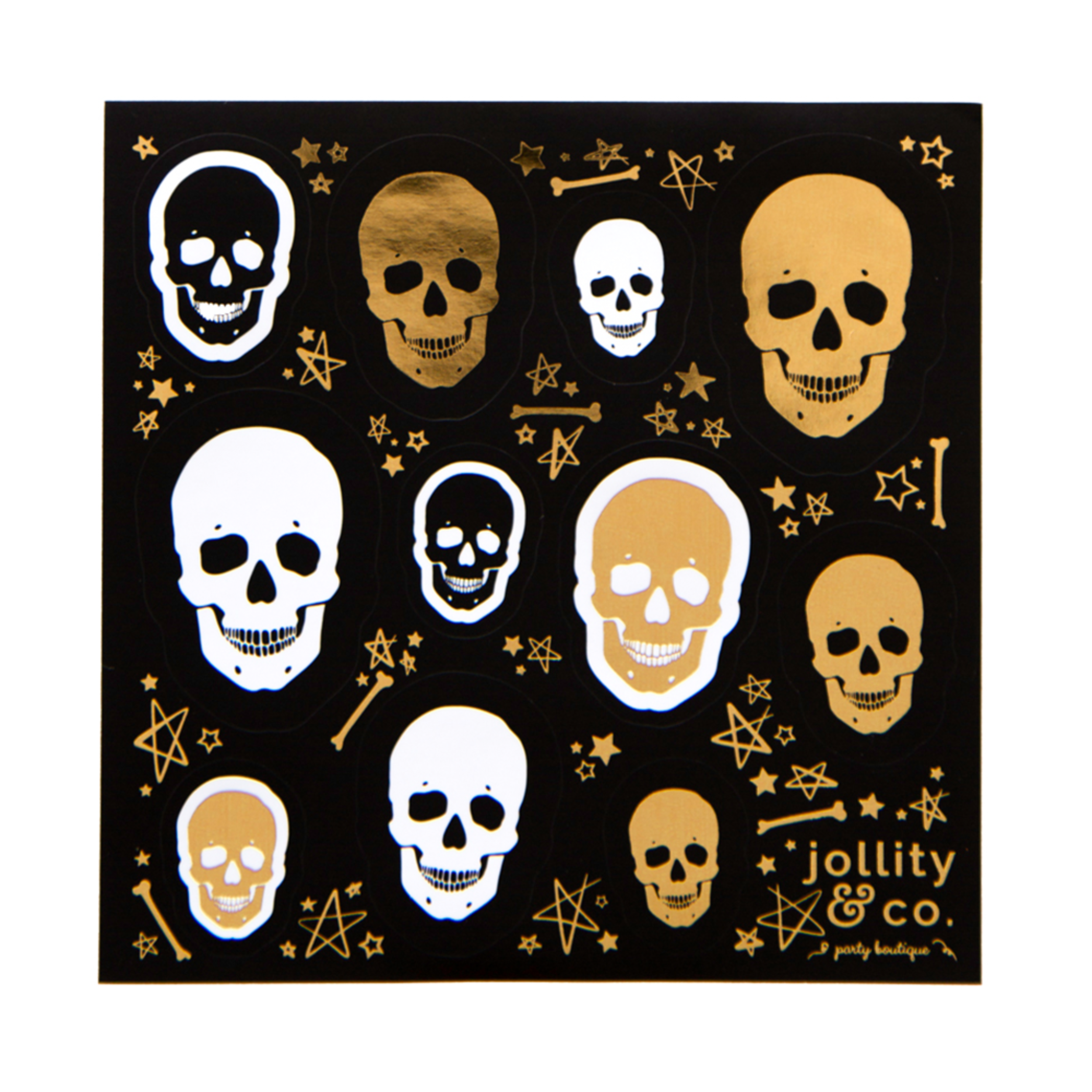 Gold Skull Sticker Sets – Jollity & Co