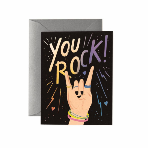 "You Rock" Greeting Card – Jollity & Co